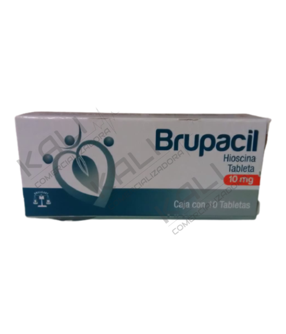 BUTILHIOSCINA 10MG C/10 TABS (BRUPACIL) - Kali Comercializadora