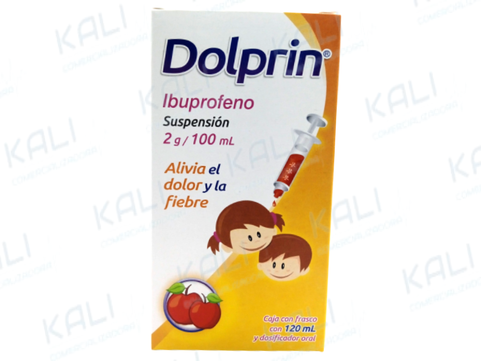 IBUPROFENO SUSP 100MG/5/120 ML (DOLPRIN) - Kali Comercializadora