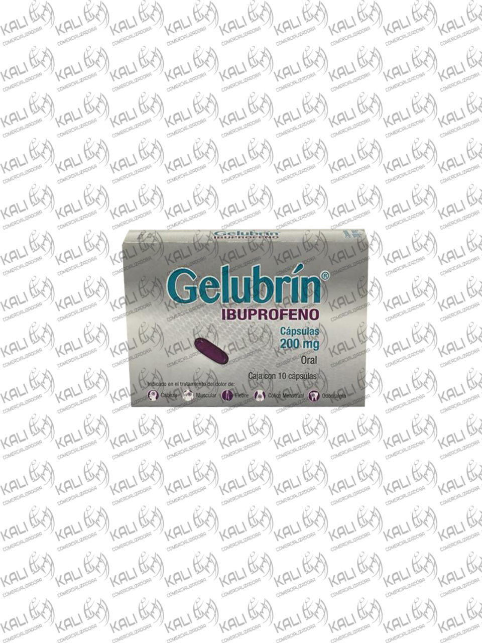 IBUPROFENO 200MG C/10 CAP (GELUBRIN ) - Kali Comercializadora