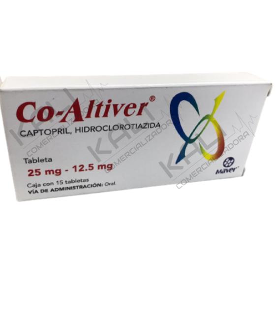 GI CO-ALTIVER 15 TAB 25/12.5 MG (CAPTOPRIL 25.00 MG HIDROCLOROTIAZIDA ...