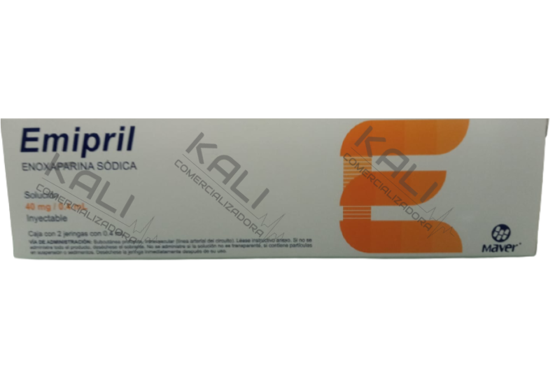 ENOXAPARINA SODICA 40MG/0.4ML SOL INY C/2 (EMIPRIL) - Kali Comercializadora