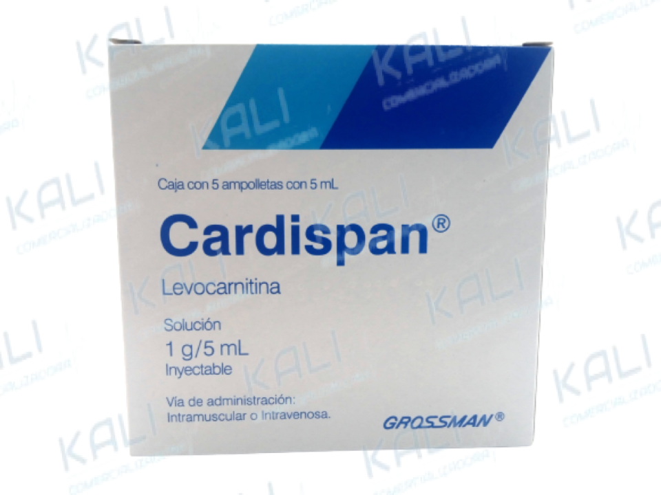 CARDISPAN 5 AMP 1 G (LEVOCARNITINA) - Kali Comercializadora