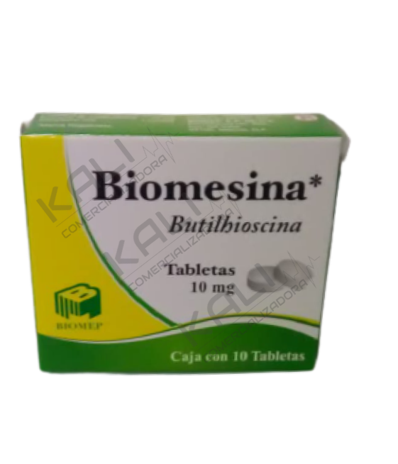 BIOMESINA 10 TAB 10MG (BUTILHIOSCINA) - Kali Comercializadora