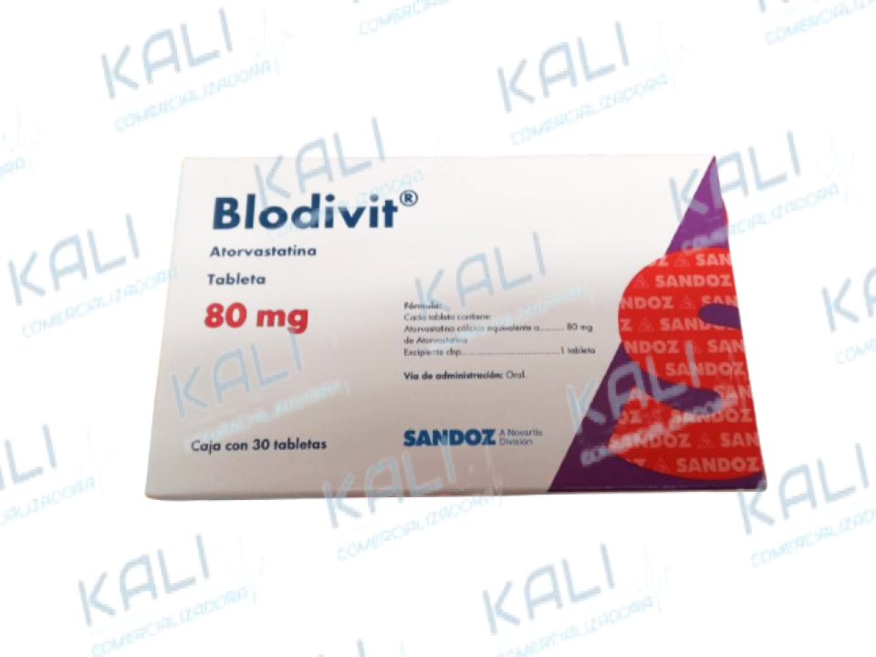 BLODIVIT 80MG (ATORVASTATINA ) - Kali Comercializadora