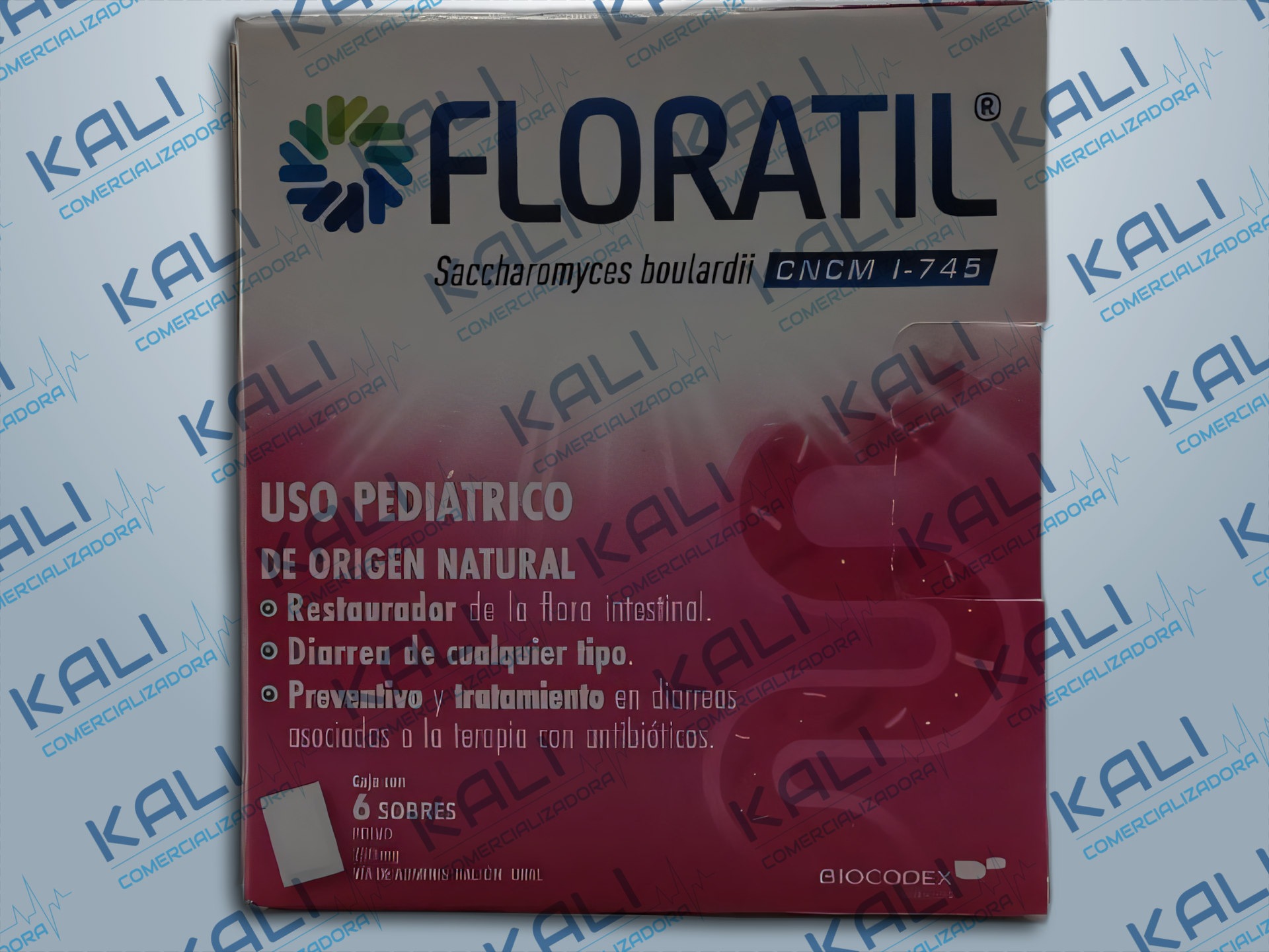 FLORATIL 250MG C/6 SOBRES (SACCHAROMYCES BOULARDII) - Kali Comercializadora