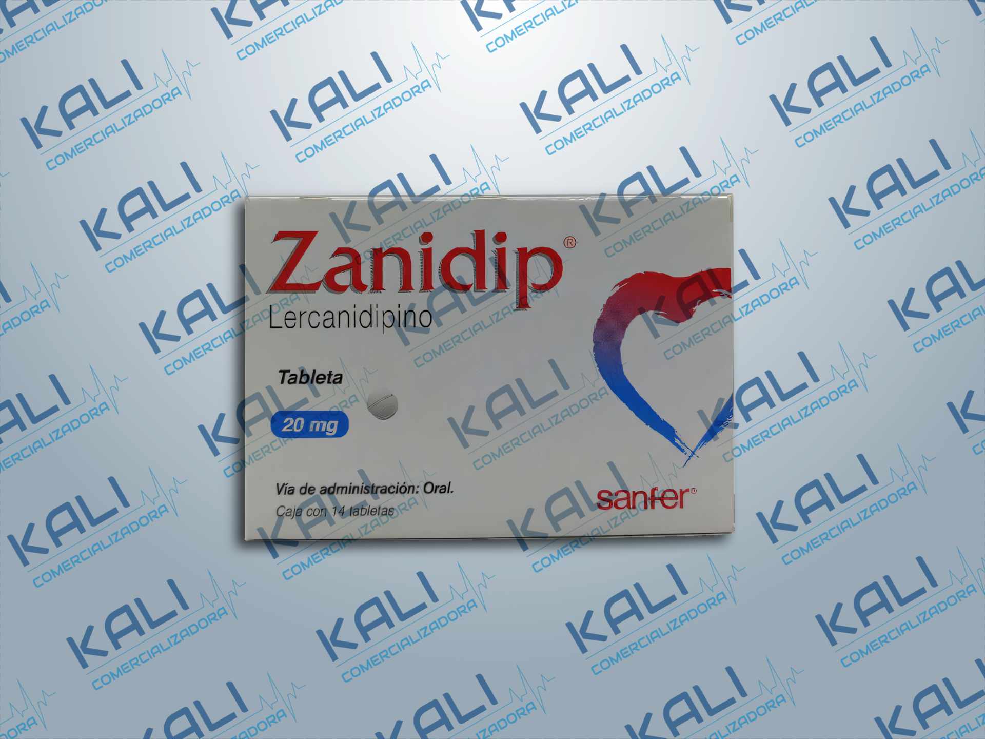 ZANIDIP 20MG C/14 TABLETAS (LERCANIDIPINO) - Kali Comercializadora
