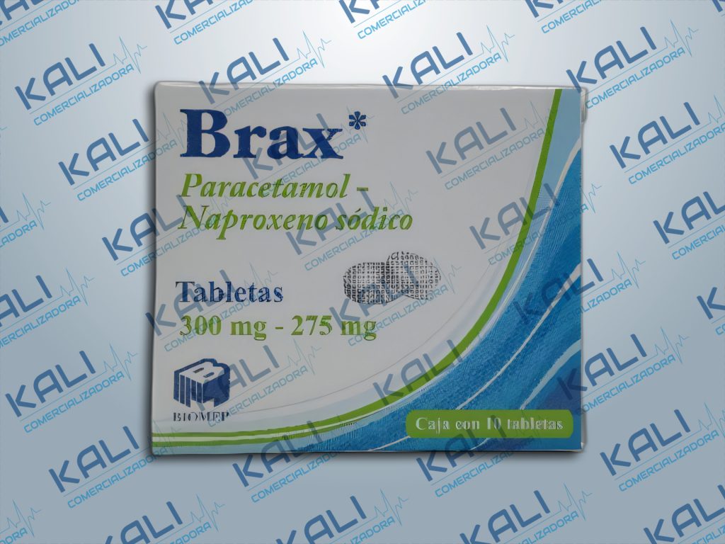 GI PARACETAMOL/NAPROXENO 275/300MG C/10 TAB (BRAX) - Kali Comercializadora